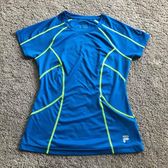 Fila | Tops | Fila Womens Extra Small Blue Athletic Top | Poshmark